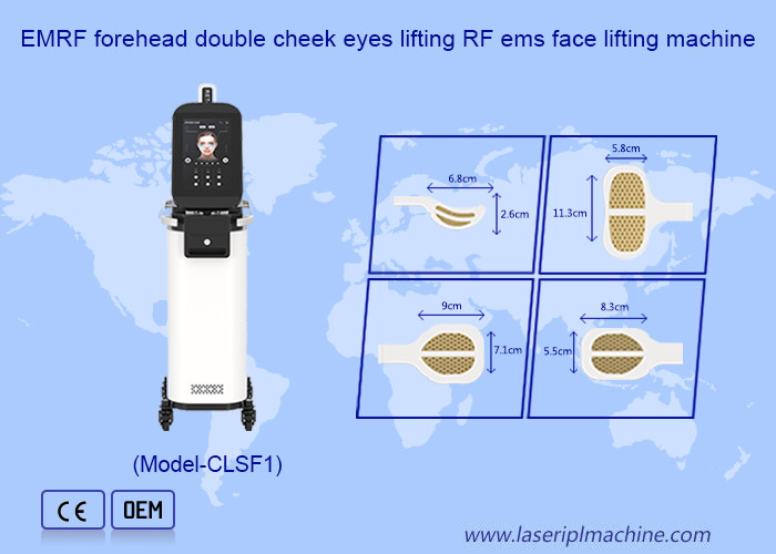 EMRF forehead double cheek eyes lifting skin tightening RF ems V face ...